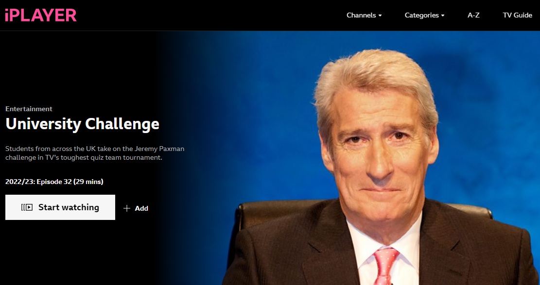 University Challenge Relaunched on BBC